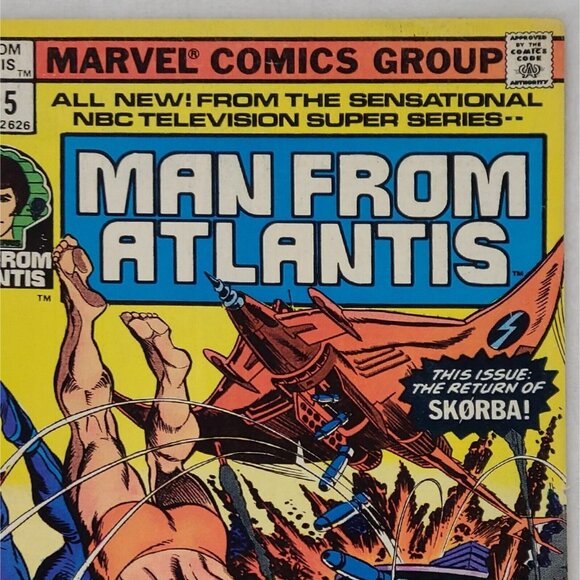 Marvel | Art | Man From Atlantis 5 Marvel 978 Newsstand Fn | Poshmark